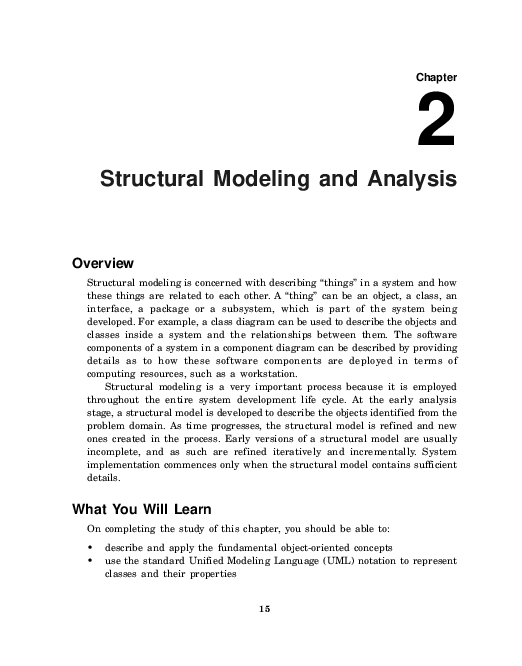 (PDF) Chapter 2: Structural Modeling and Analysis 15 Chapter 2 ...