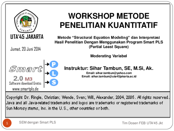 (PPT) 8. Modul SEM Dengan PLS - Moderating.ppt