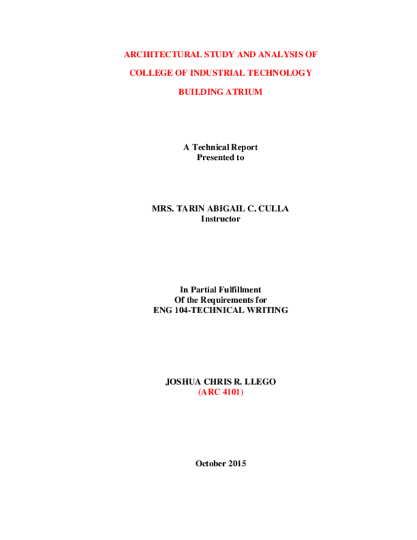 (PDF) Architecture of Atrium Case Study