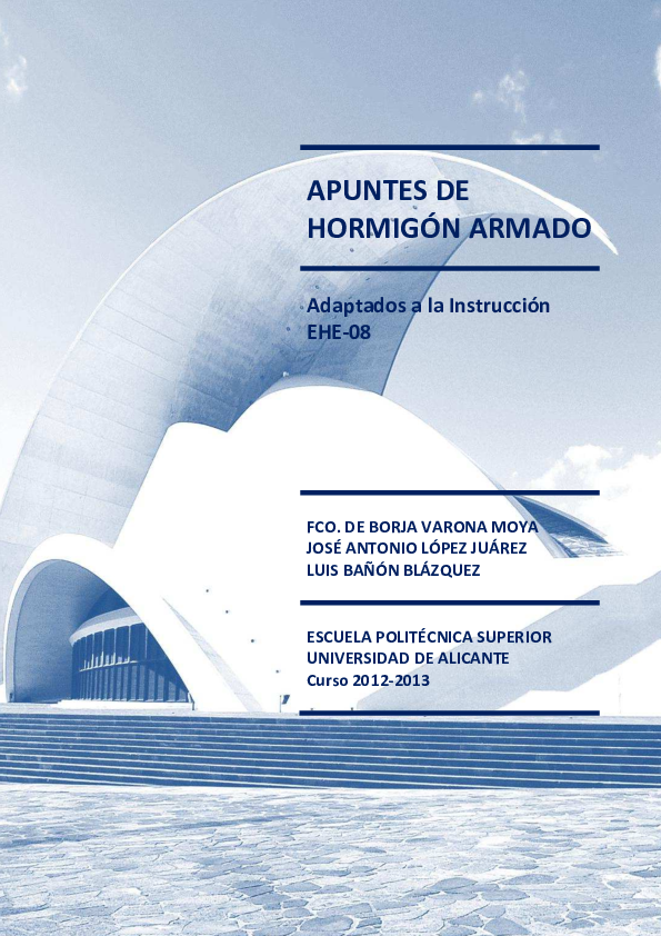 (PDF) APUNTES DE HORMIGÓN ARMADO Adaptados a la Instrucción EHE-08