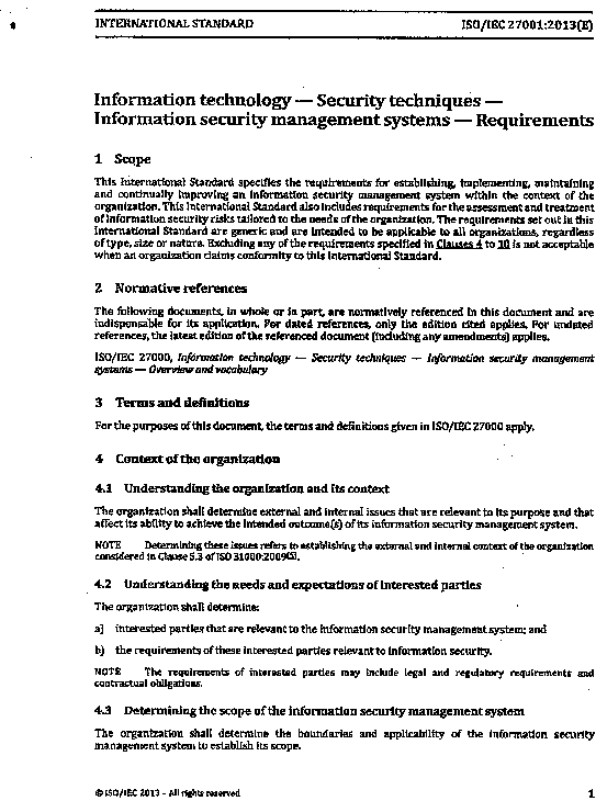 (PDF) Information technology -Security techniques - Information security management systems ...