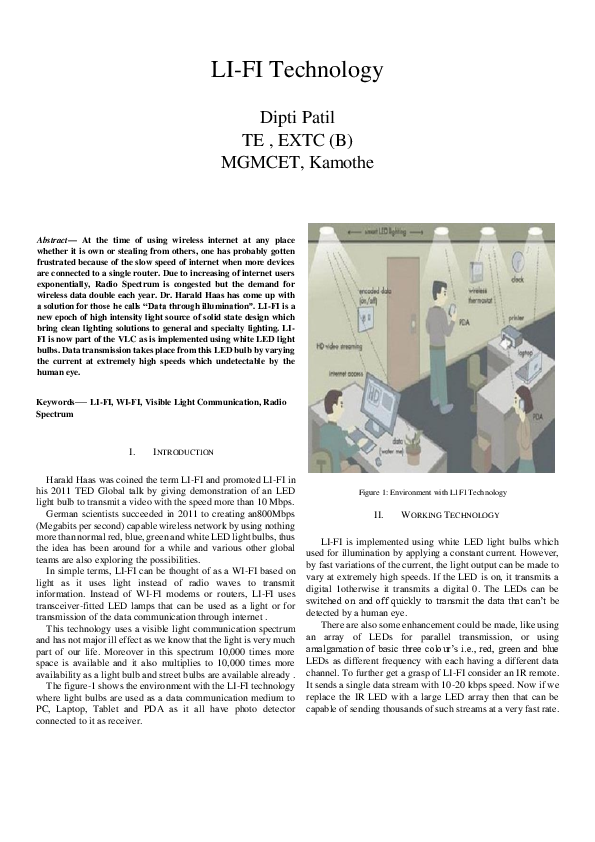 (DOC) LI FI technology