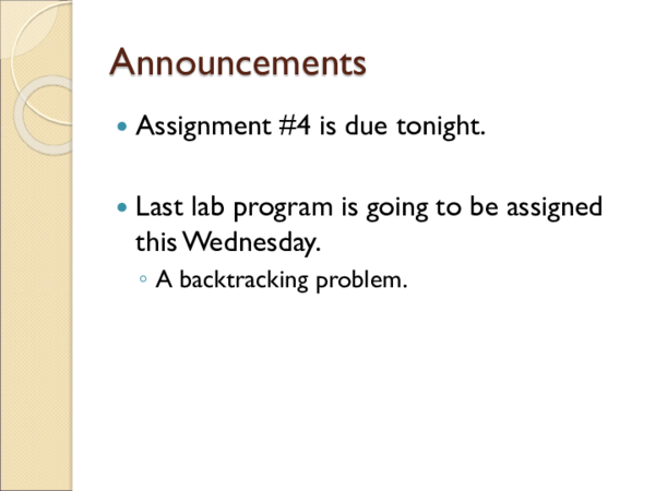 (PPT) Backtracking