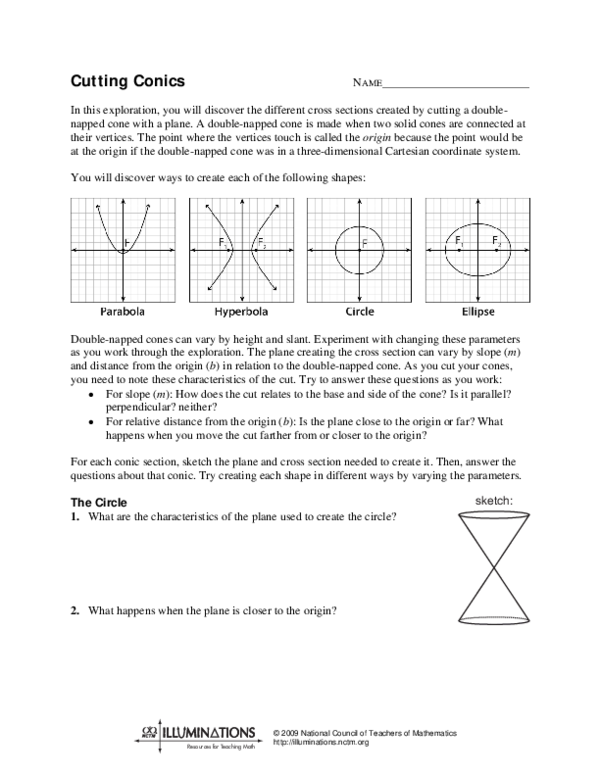(PDF) Cutting Conics