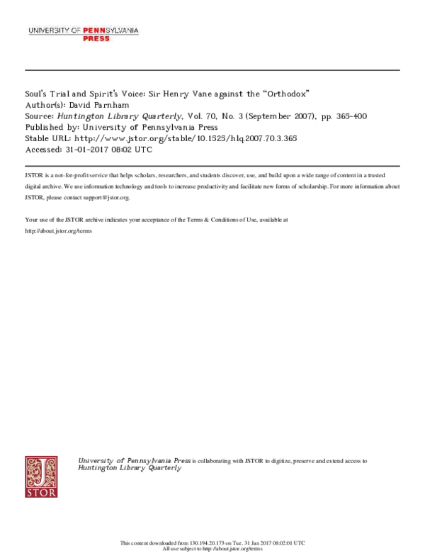 (PDF) Souls Trial and Spirits Voice | david parnham - Academia.edu