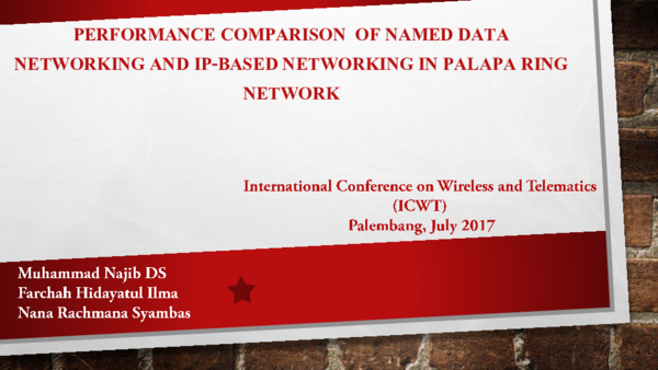 Pdf Performance Comparison Of Named Data Networking And Ip Based