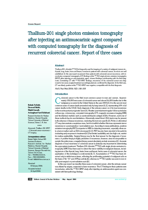 (PDF) Thallium-201 single-photon emission tomography in the treatment follow-up of ...