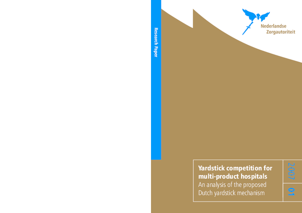 (PDF) Yardstick competition for multi-product hospitals