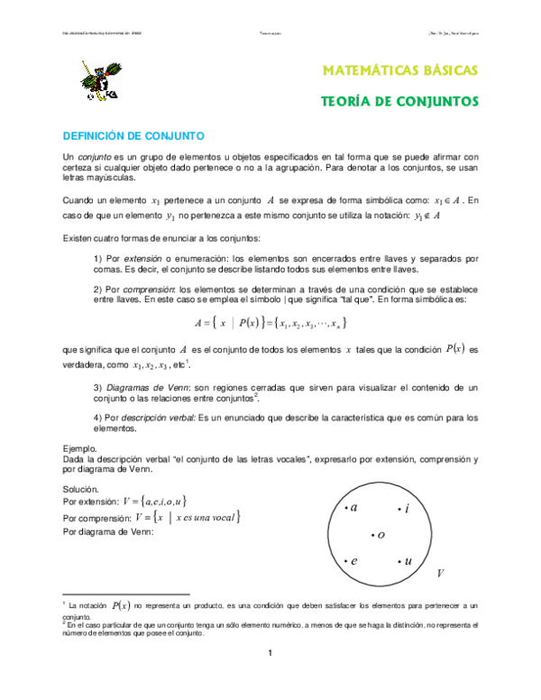 (PDF) MATEMÁTICAS BÁSICAS TEORÍA DE CONJUNTOS