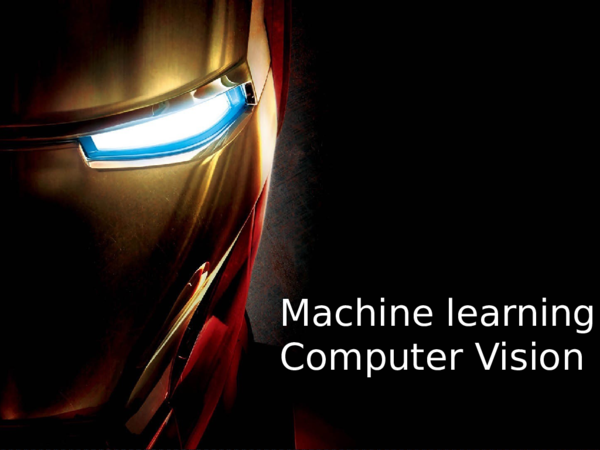 (PDF) Machine learning Computer Vision