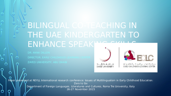 (PPT) Bilingual co-teaching in the UAE kindergarten to enhance speaking ...