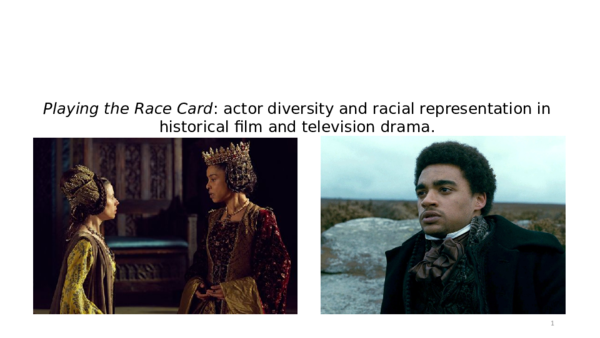 (PPT) Visibility over authenticity: actor diversity and racial ...