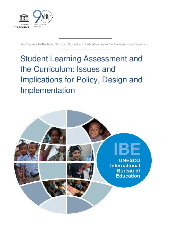 (PDF) Student Learning Assessment and the Curriculum: Issues and ...