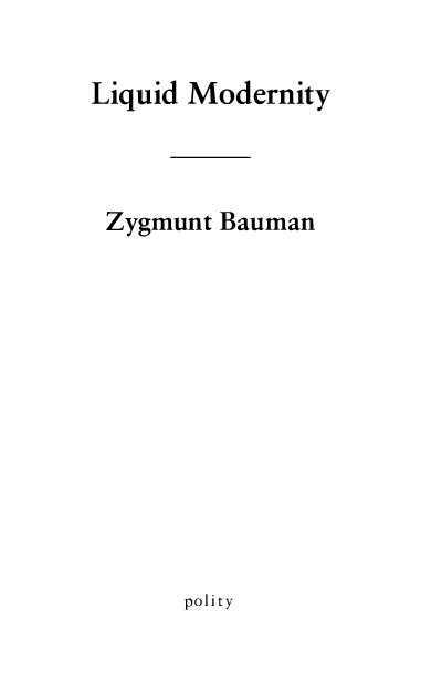 (PDF) Liquid Modernity
