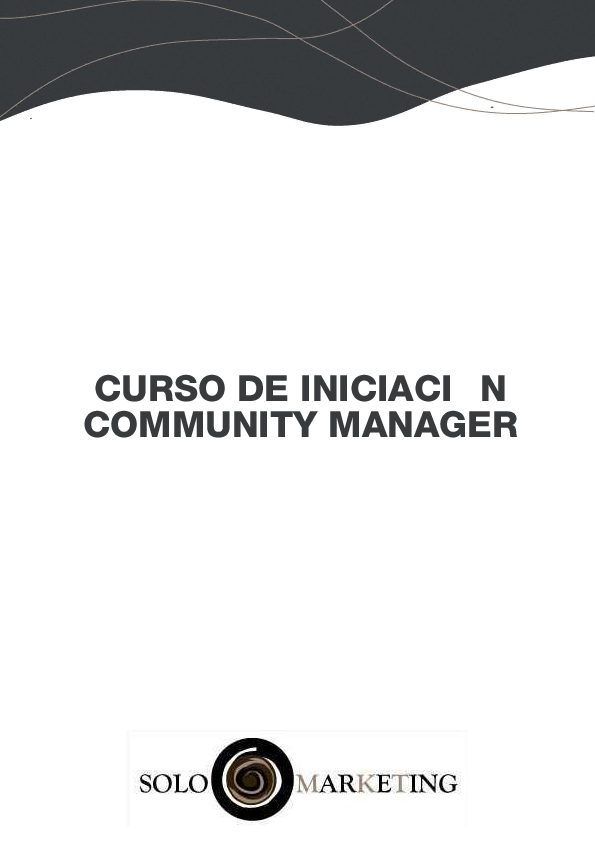 Pdf Curso De Iniciación Community Manager
