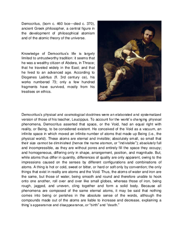 (DOC) Democritus