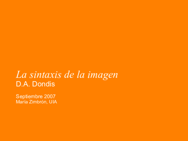 (PDF) La sintaxis de la imagen