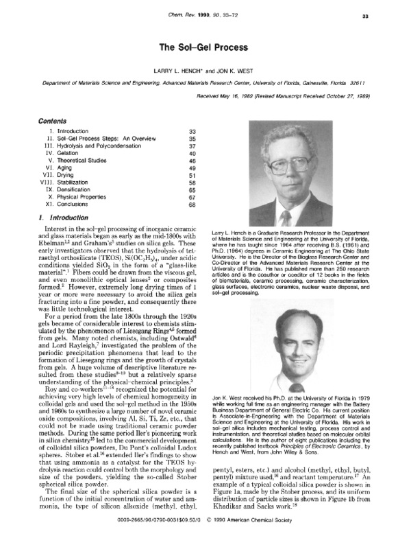 (PDF) The Sol-Gel Process