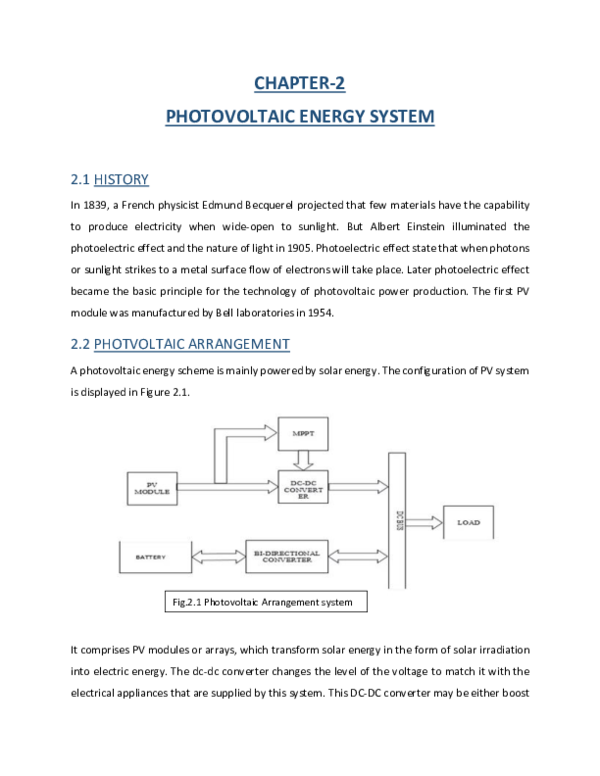 (DOC) CHAPTER-2 PHOTOVOLTAIC ENERGY SYSTEM