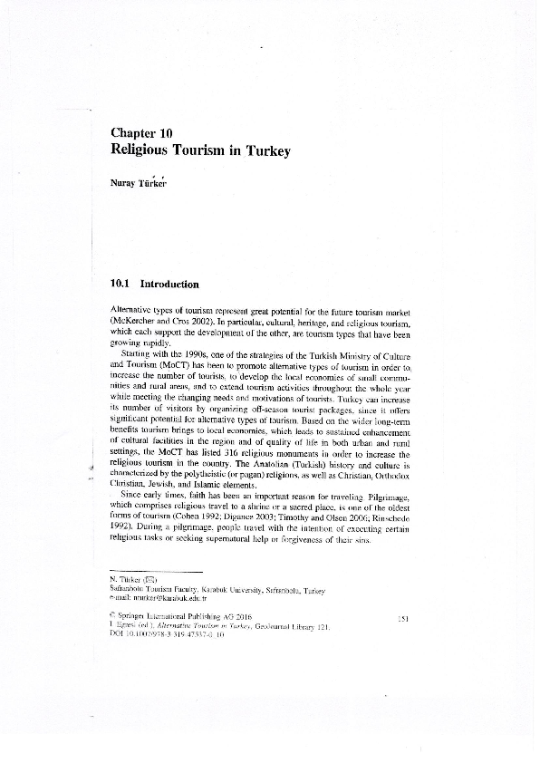 (PDF) Religious Tourism in Turkey
