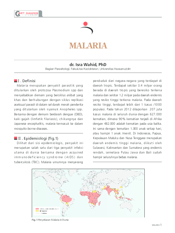 (PDF) Malaria summary full text