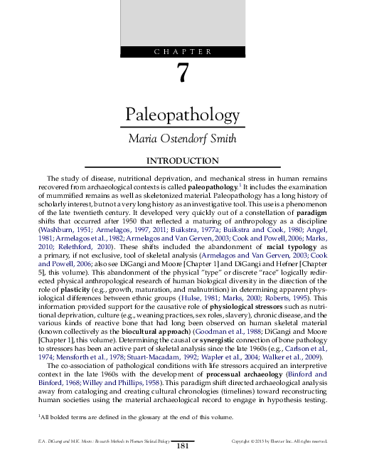 (PDF) Paleopathology