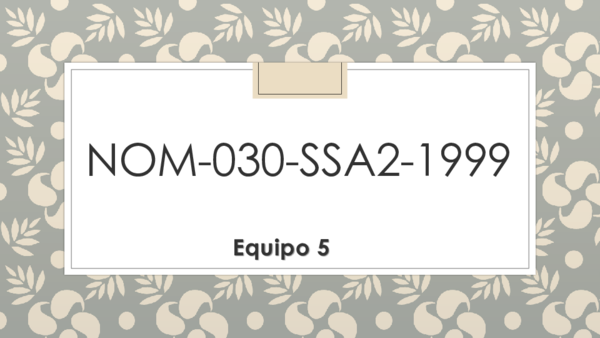 (PPT) "NOM-030-SSA2-1999" Para la prevención, tratamiento y control de la hipertensión arterial.