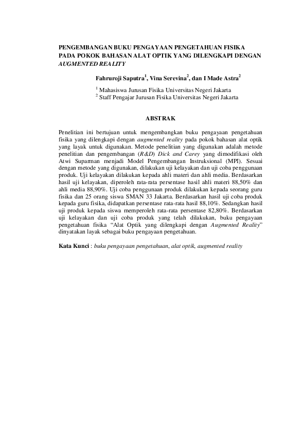 (PDF) PENGEMBANGAN BUKU PENGAYAAN PENGETAHUAN FISIKA PADA POKOK BAHASAN ALAT OPTIK YANG ...