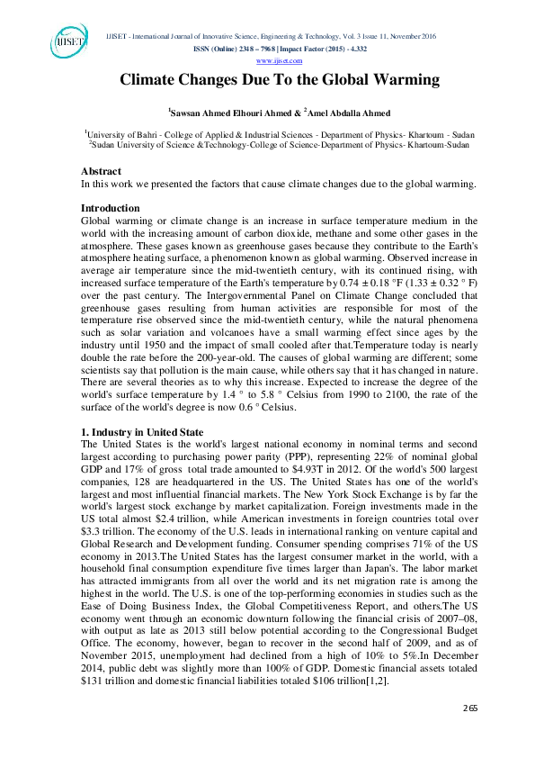 (PDF) Climate Changes Due To the Global Warming.pdf