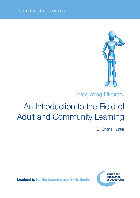 (PDF) An Introduction to the Field of Adult and Community Learning