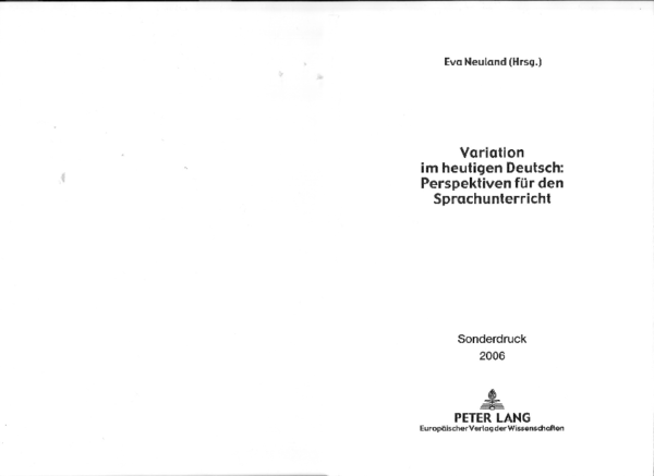 (PDF) Sprachstile literarischer Texte.