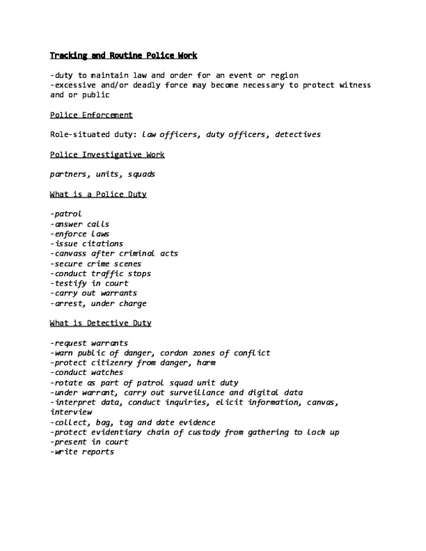 (PDF) Tracking and Routine Police Work | Kathleen Broer - Academia.edu