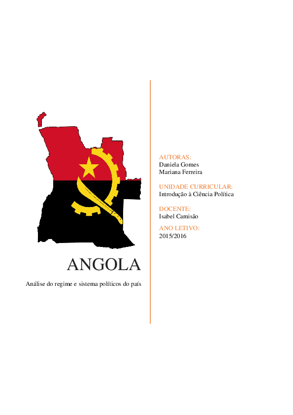 (PDF) Angola - Análise do regime e sistema políticos do país