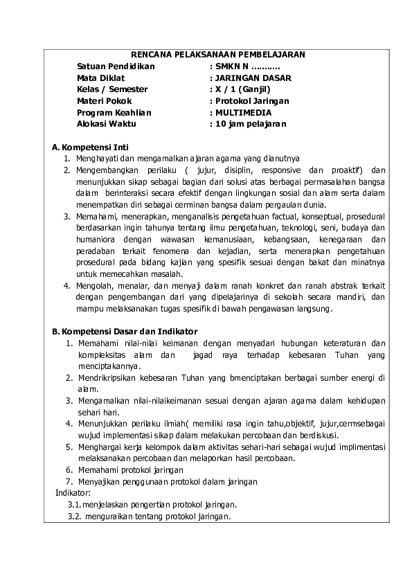 (DOC) Tugas 5 rpp protokol jaringan | Mulyana M - Academia.edu
