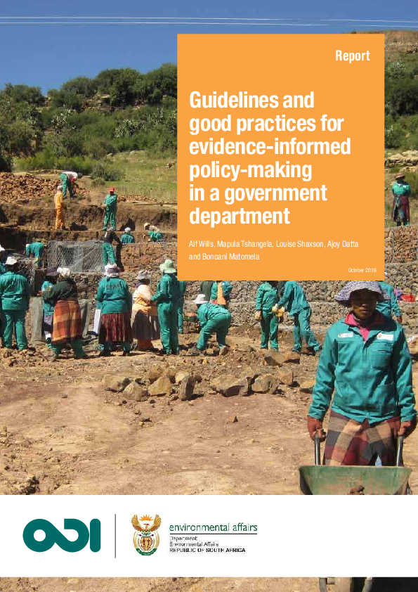 (PDF) Guidelines and good practices for evidence-informed policy-making ...