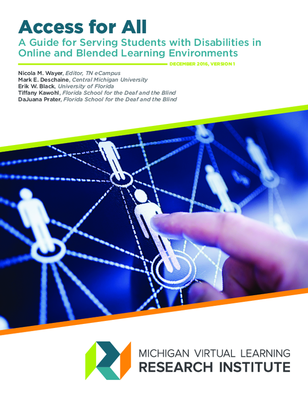 (PDF) Access for All A Guide for Serving Students with Disabilities in ...