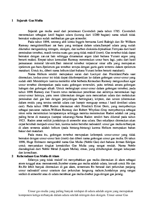 (DOC) Sejarah Gas Mulia