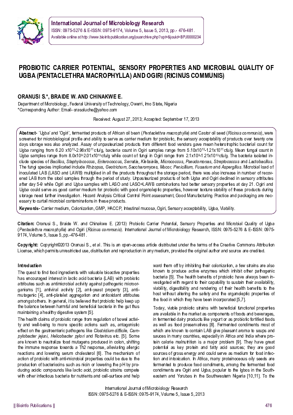 (PDF) International Journal of Microbiology Research