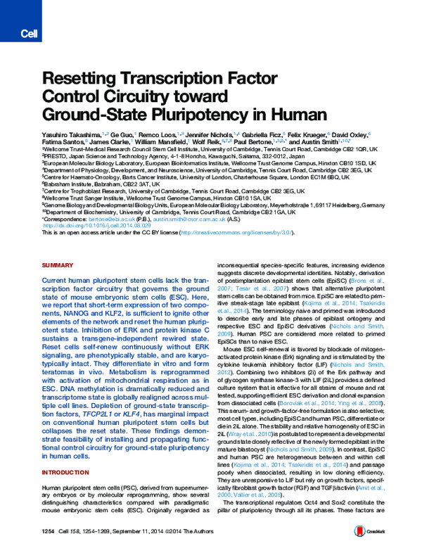(PDF) Resetting transcription factor control circuitry toward ground ...