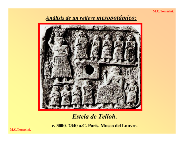(PDF) Análisis formal de la estela de Telloh