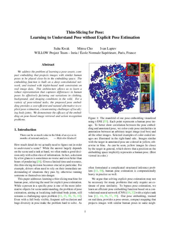 (PDF) Thin-Slicing for Pose: Learning to Understand Pose without ...