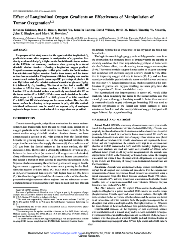 (PDF) Effect of longitudinal oxygen gradients on effectiveness of ...