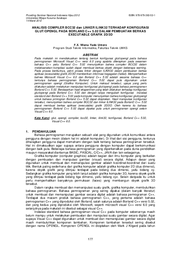 (PDF) ANALISIS COMPILER BCC32 dan LINKER ILINK32 TERHADAP KONFIGURASI ...