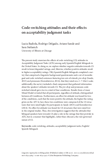 PDF positive and negative effect of code switching pdf PDF Télécharger ...