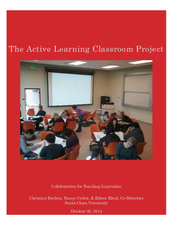 (PDF) The Active Learning Classroom Project Collaborative for Teaching Innovation