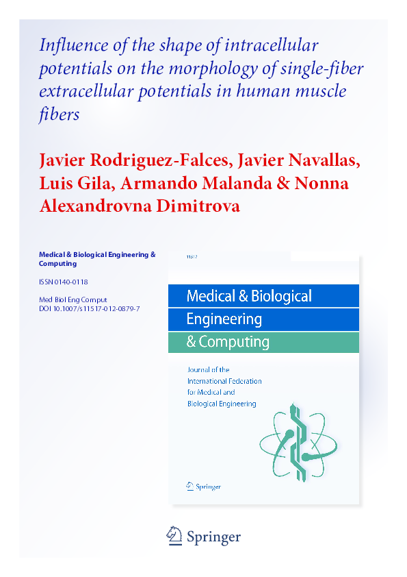 (PDF) 2 3 Medical & Biological Engineering & Computing