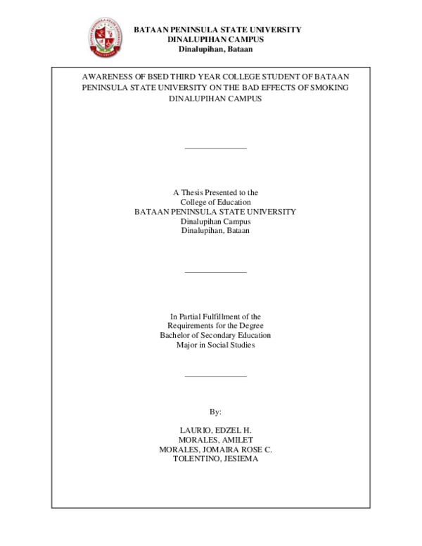 (DOC) THE PROBLEM AND ITS SETTING