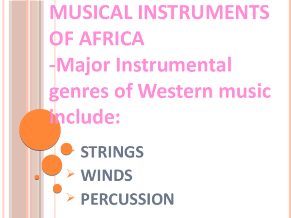 (PPT) MUSICAL INSTRUMENTS OF AFRICA