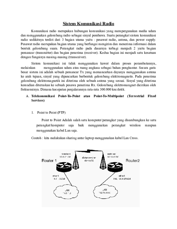 (DOC) Sistem Komunikasi Radio