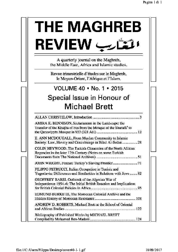 (PDF) Italian occupation in Tunisia and Yugoslavia: differences and ...